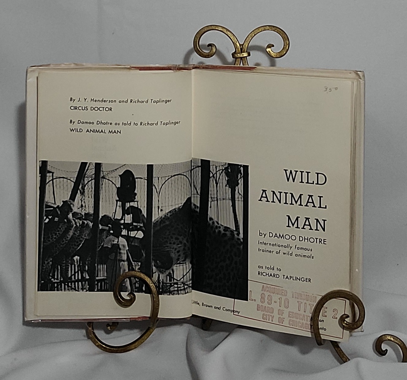Wild Animal Man by Damoo Dhotre as told to Richard Taplinger: Very Good ...