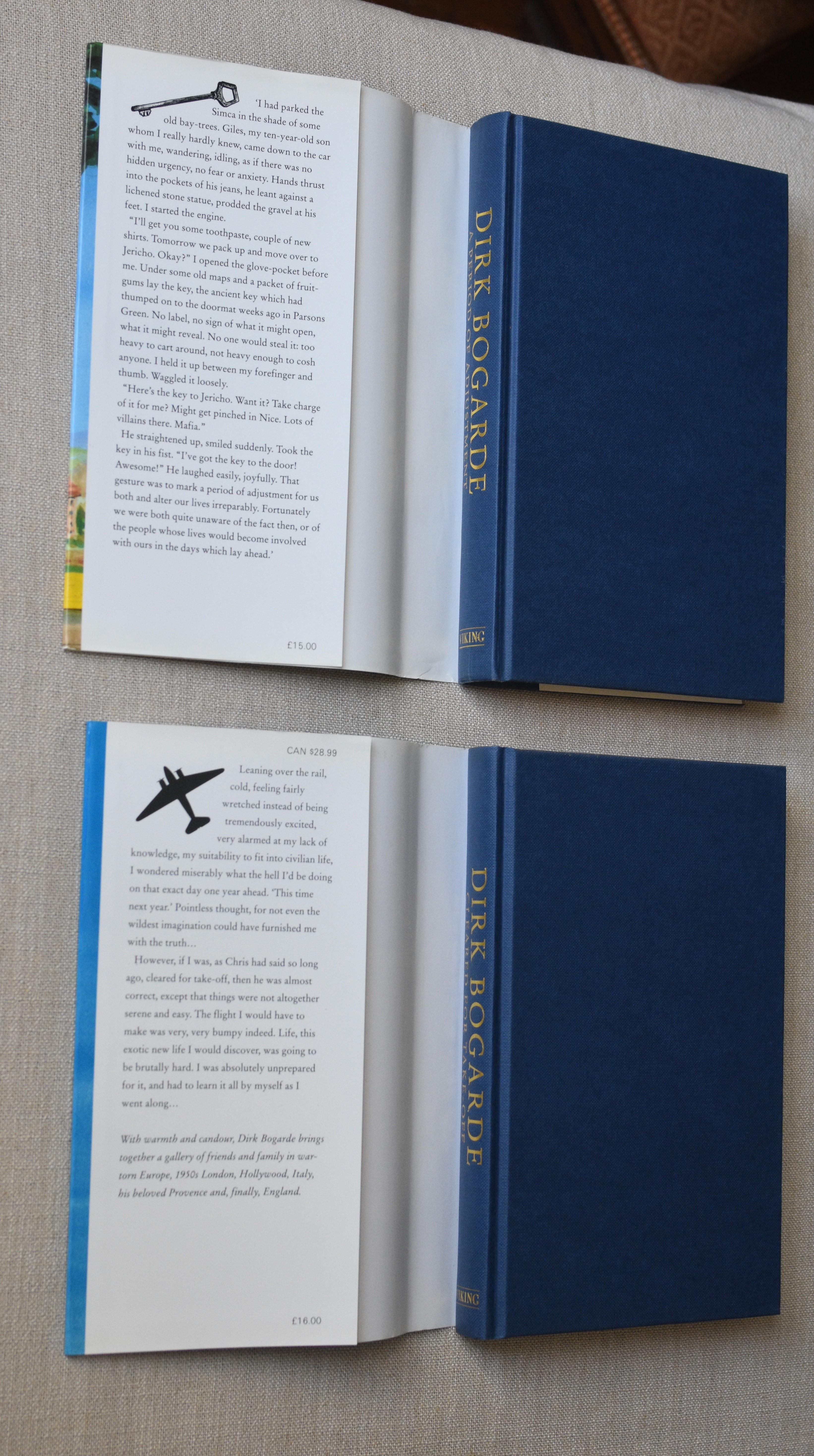 A Period of Adjustment and Cleared for Take-off TWO TITLES Both Signed ...