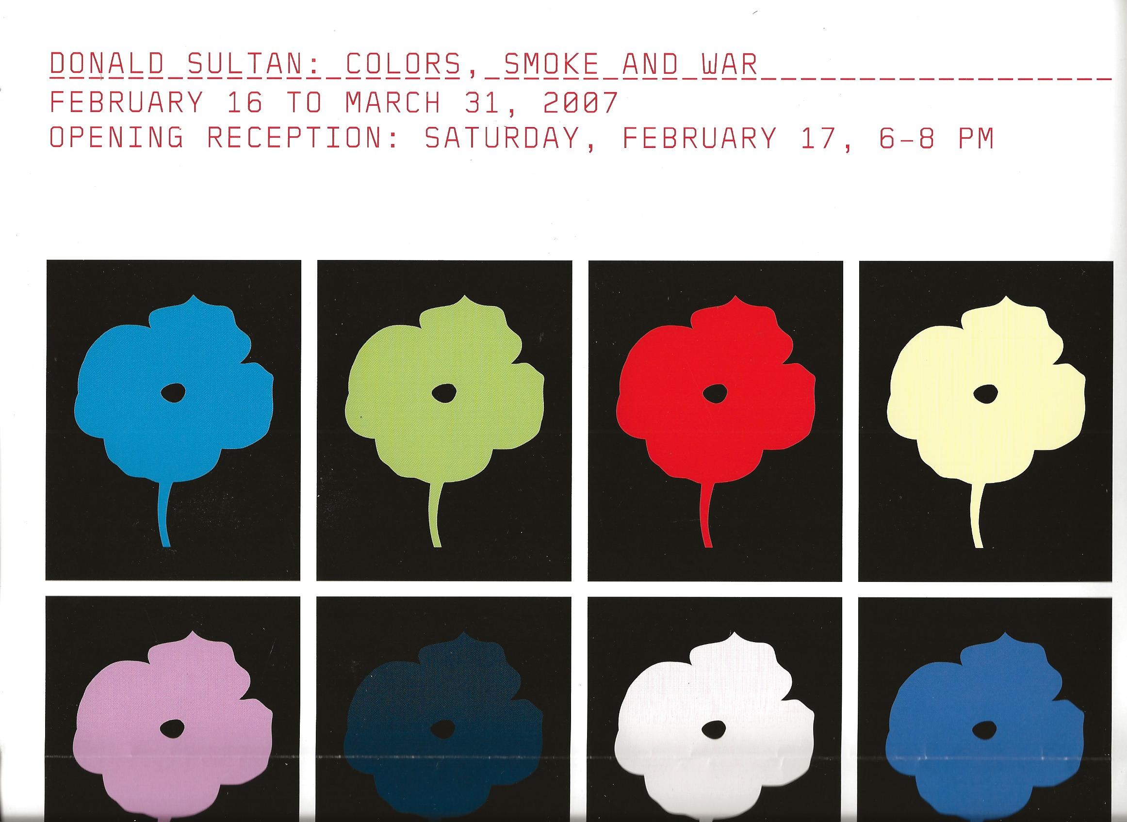 Donald Sultan - a collection of 7 invitations by Sultan, Donald: Fine ...