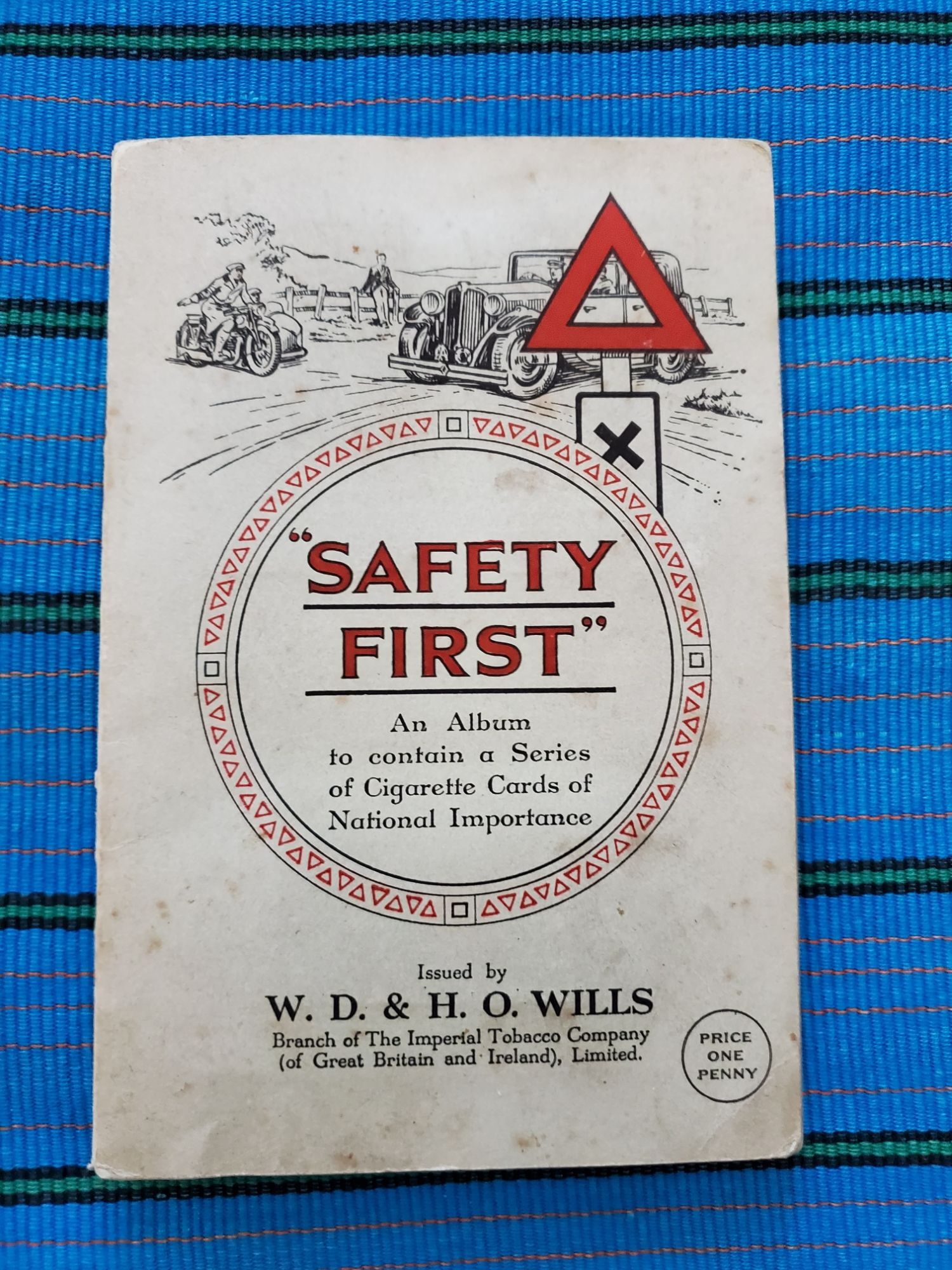 SAFETY FIRST: An Album to contain a Series of Cigarette Cards of ...