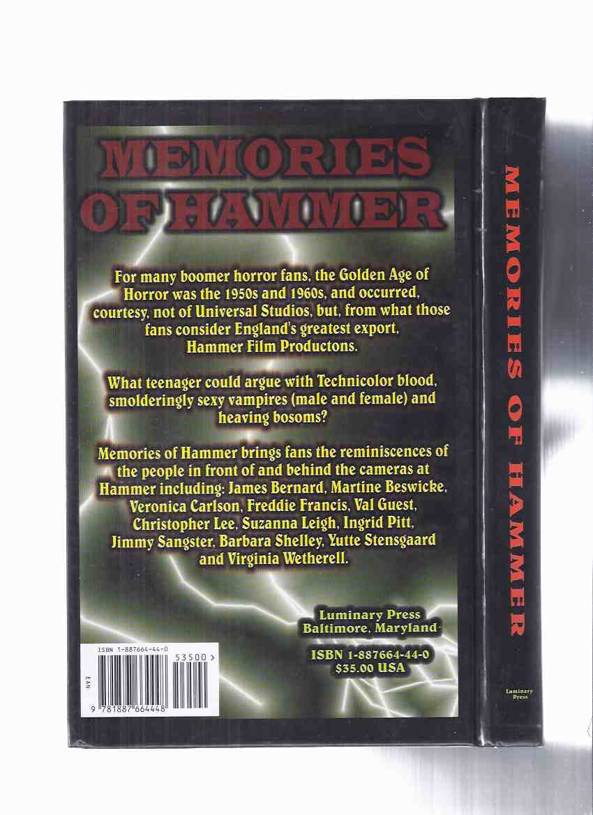 Memories of Hammer ( Horror Films )( FANEX Related )(interviews ...