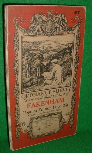 Ordnance Survey Contoured Road Map of Fakenham - Popular Edition ...