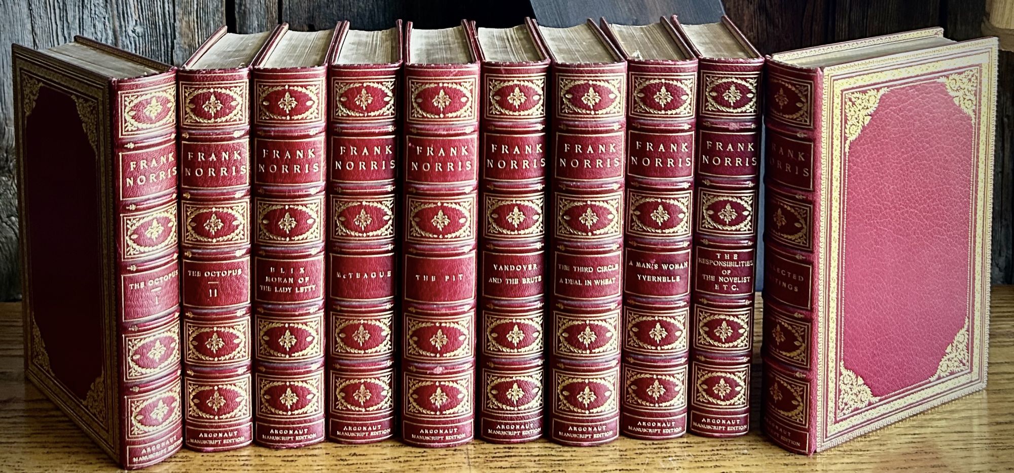 The Argonaut Manuscript Limited Edition Of Frank Norris's Works by ...