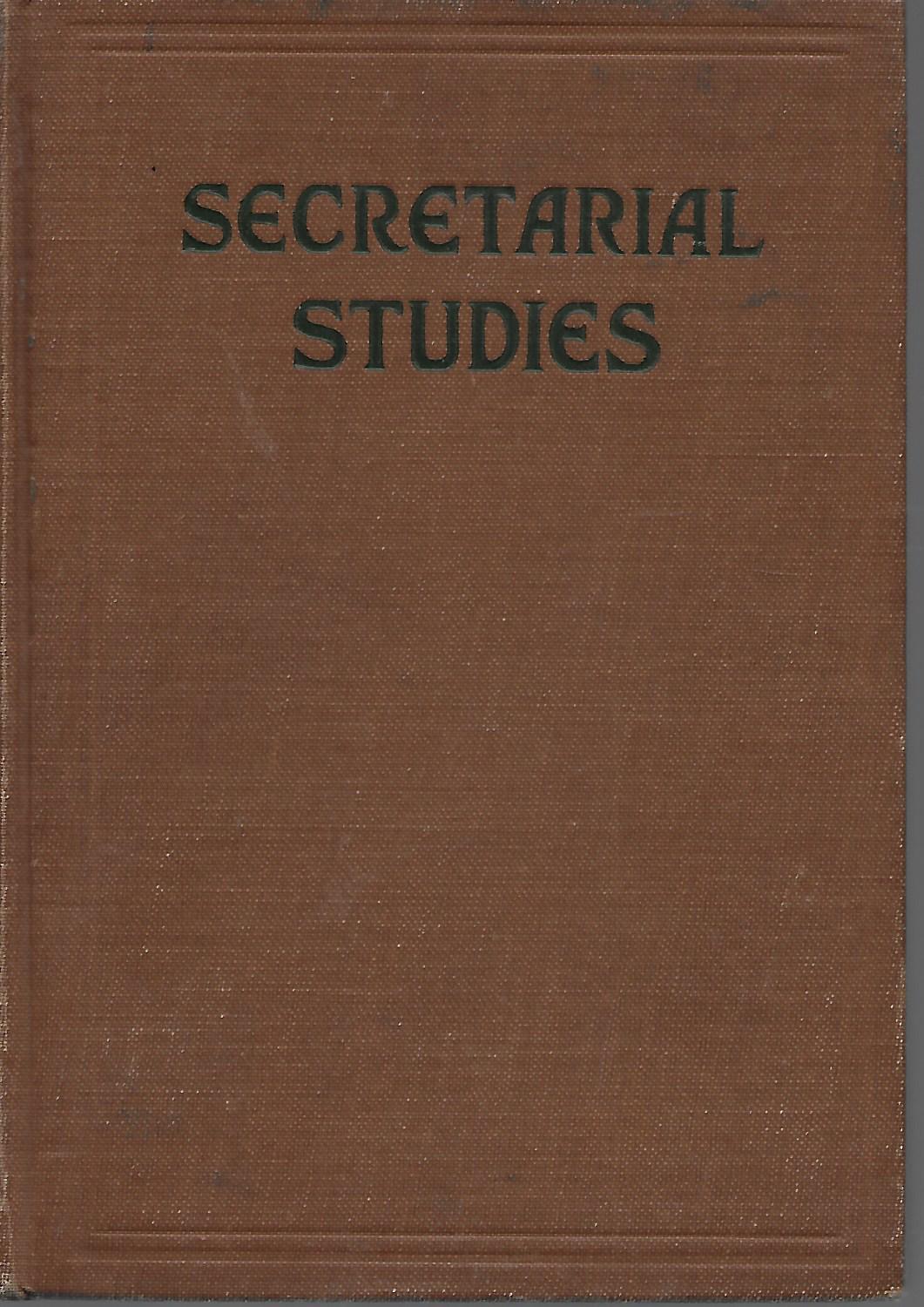 Secretarial Studies by Sorelle, Rupert and John Robert Gregg: Very Good ...