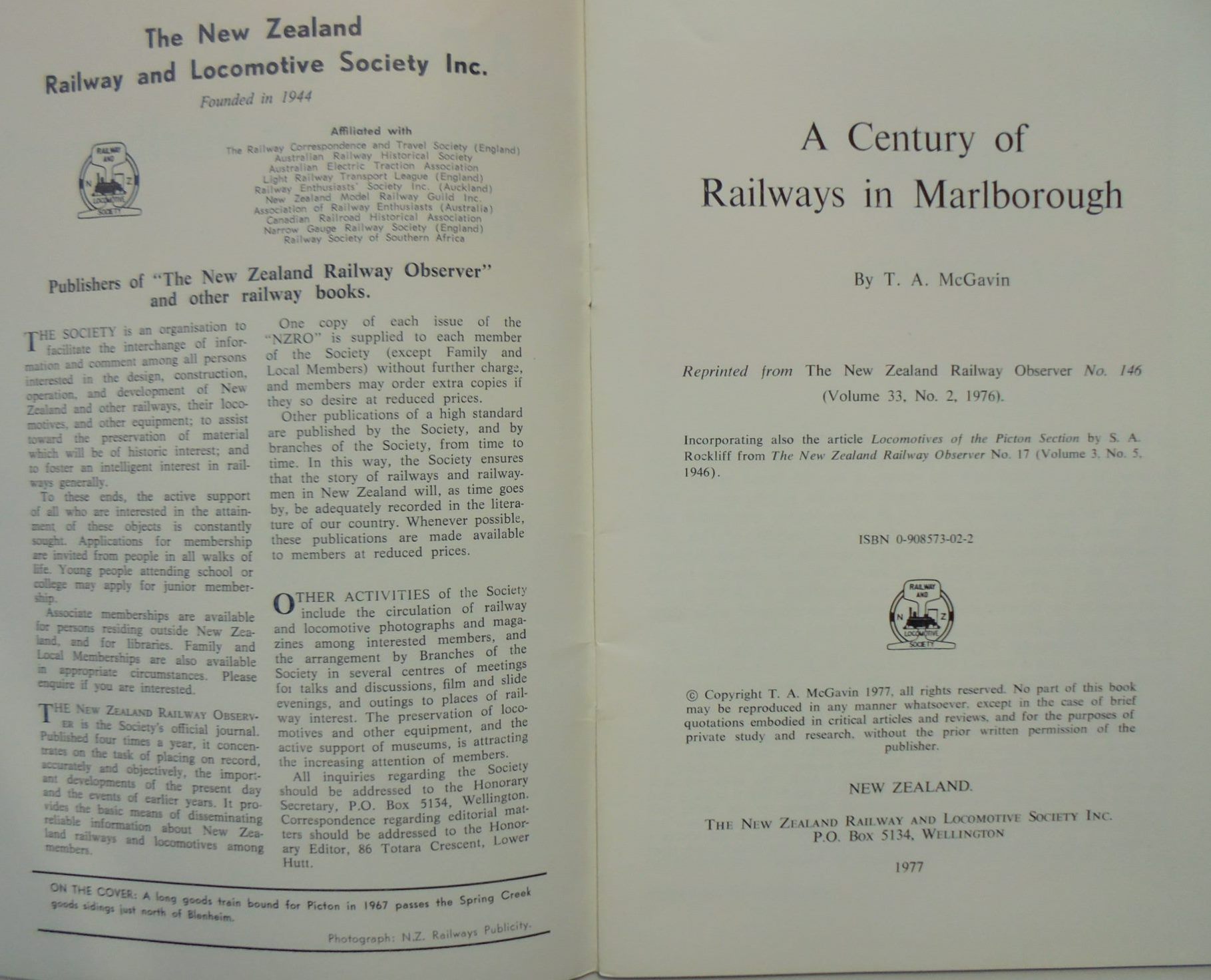 New Zealand's First Railway. A Century Of Railways In Marlborough. 2 ...