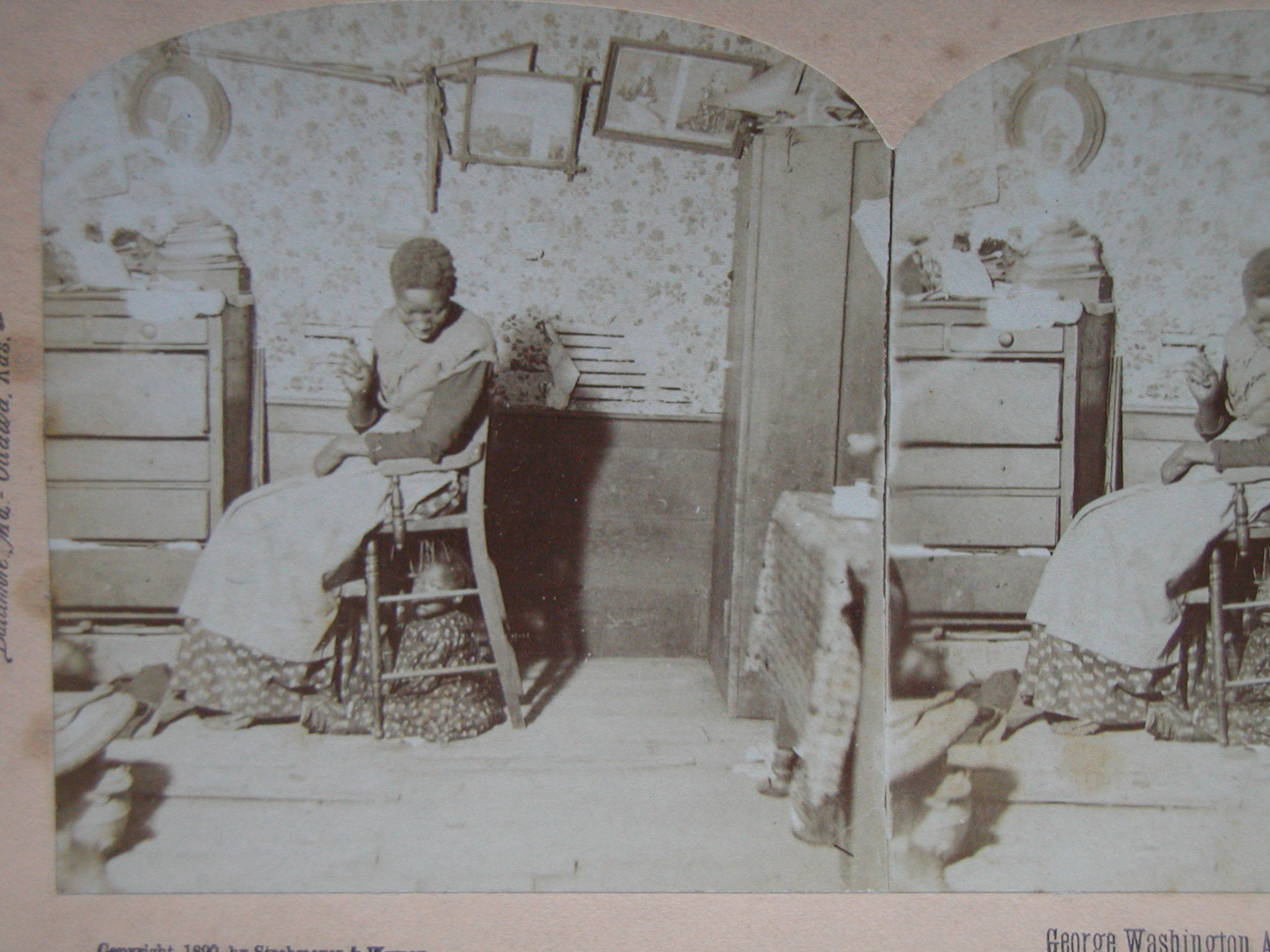 George Washington Andrew Jackson in Prison. by Original Stereoview Card ...