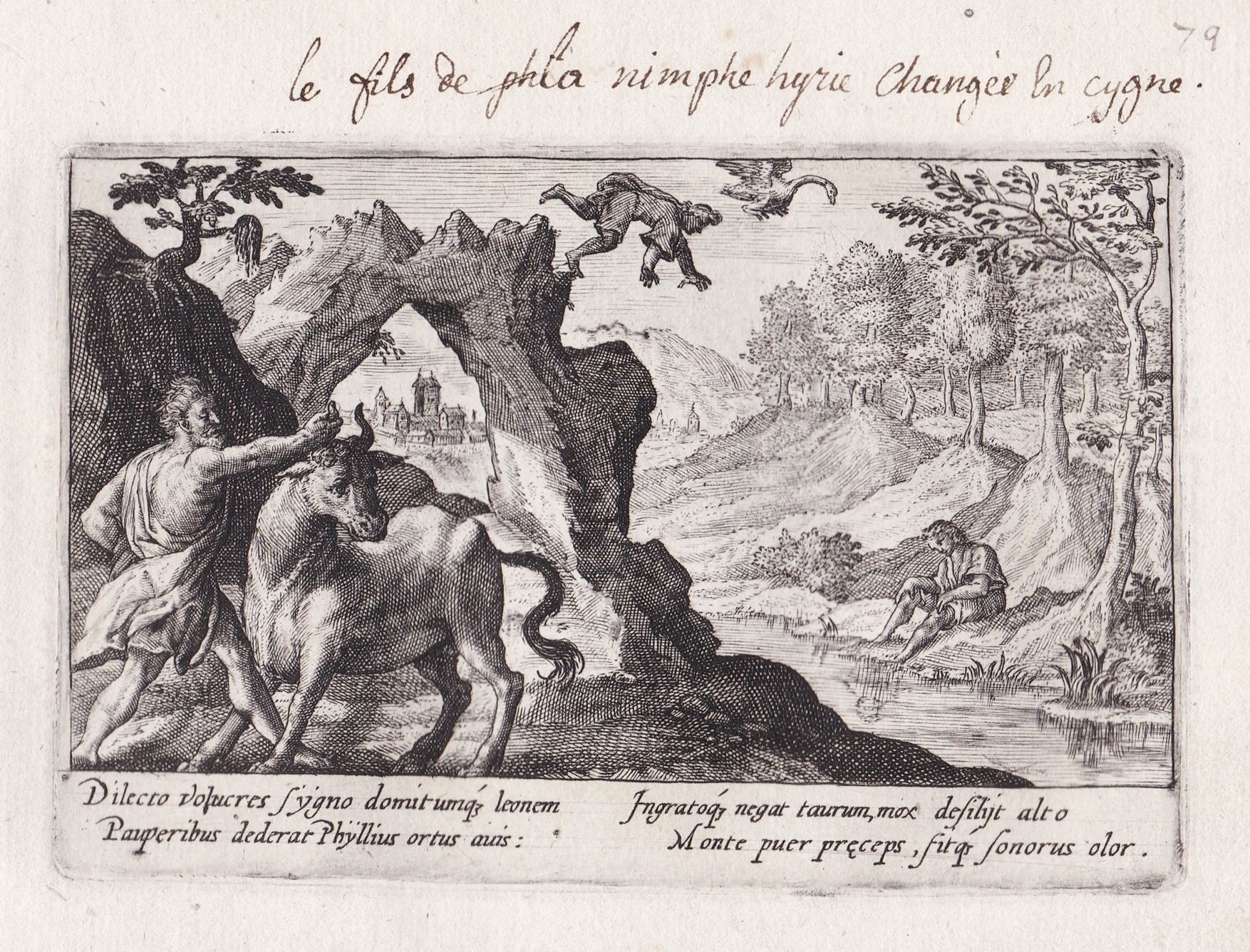 "Dilecto volucres Cygno domitumque leonem / Pauperibus dederat Phyllius ...