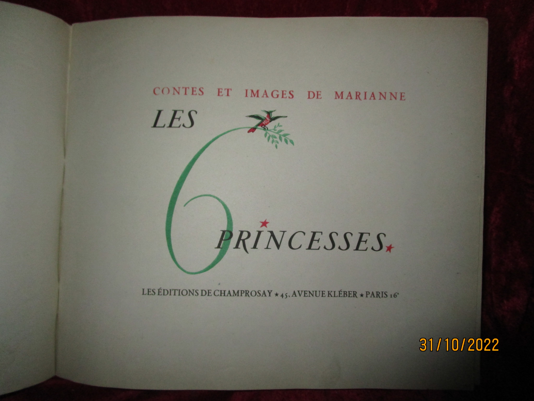 LES 6 PRINCESSES - CONTES et IMAGES de MARIANNE by MARIANNE [ TEXTE ...