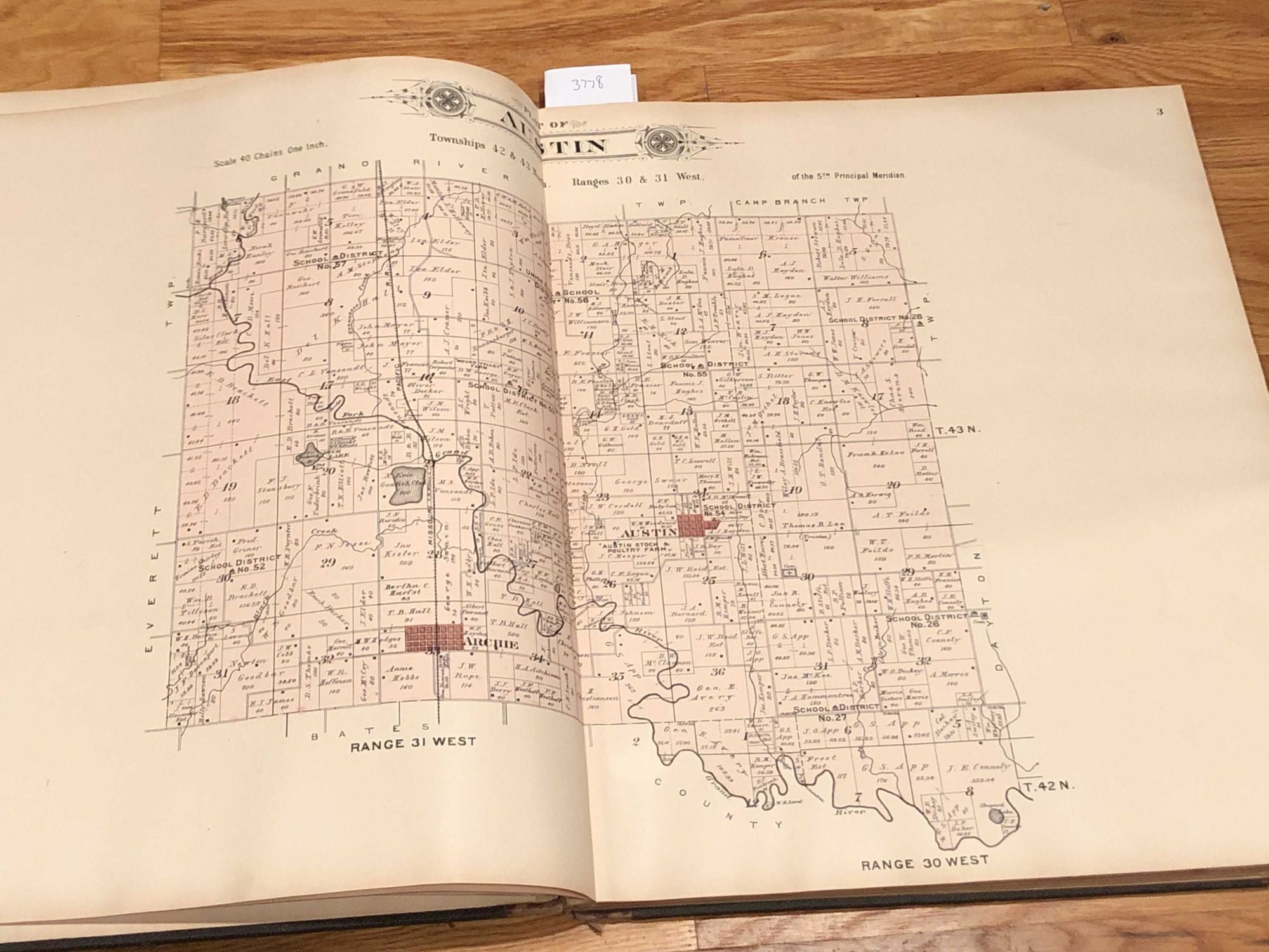 Plat Book of Cass County Missouri (1912) by Stinson, A. R.: Good ...