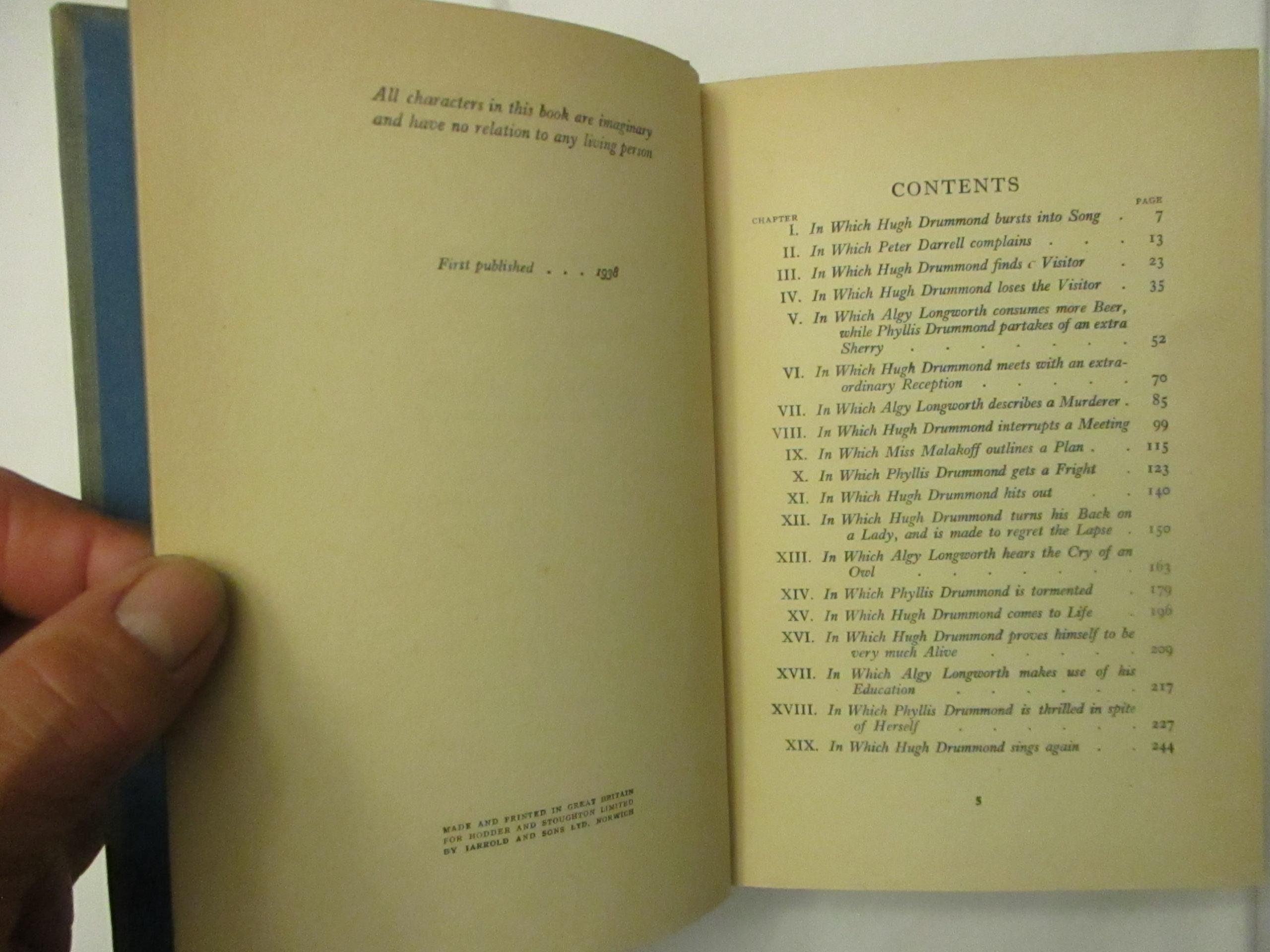 Bulldog Drummond On Dartmoor by Gerard Fairlie: Good Hardcover (1938 ...