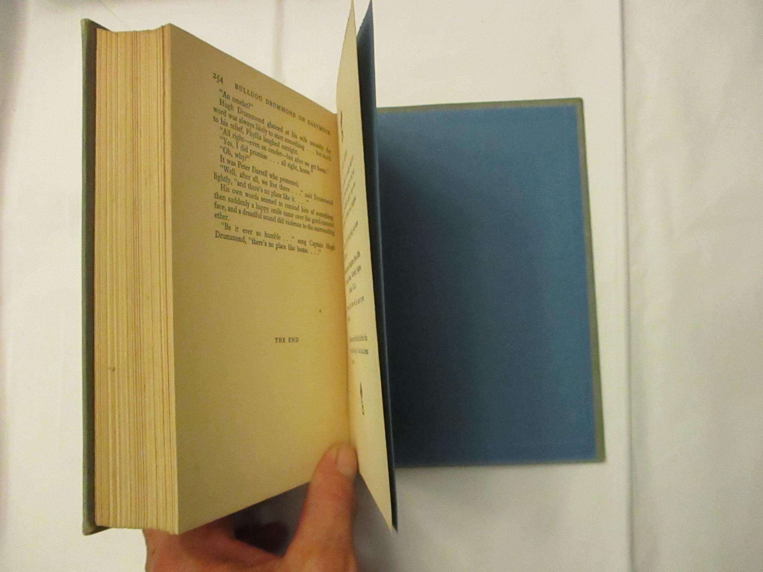 Bulldog Drummond On Dartmoor by Gerard Fairlie: Good Hardcover (1938 ...