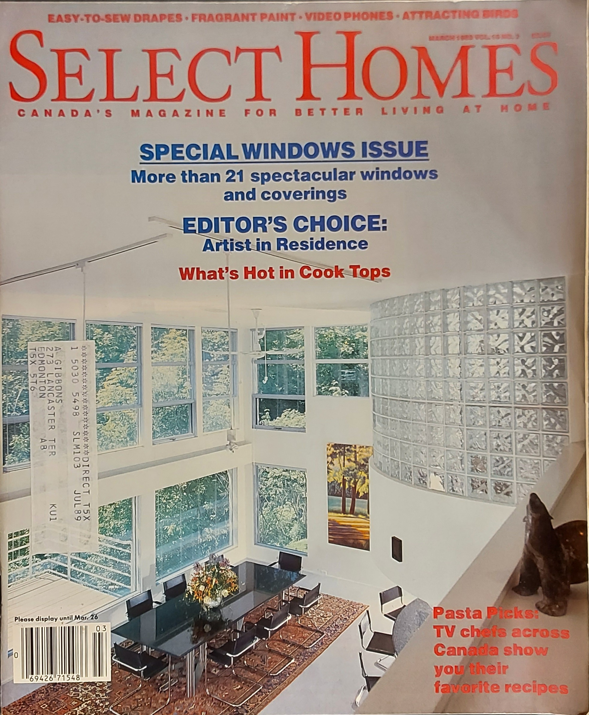 Select Homes Magazine, Vol.16, No.2, March 1989 by Various: (1989 ...
