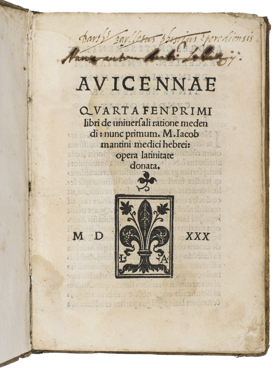 Avicennae quarta fen primi libri de universali ratione medendi: nunc ...