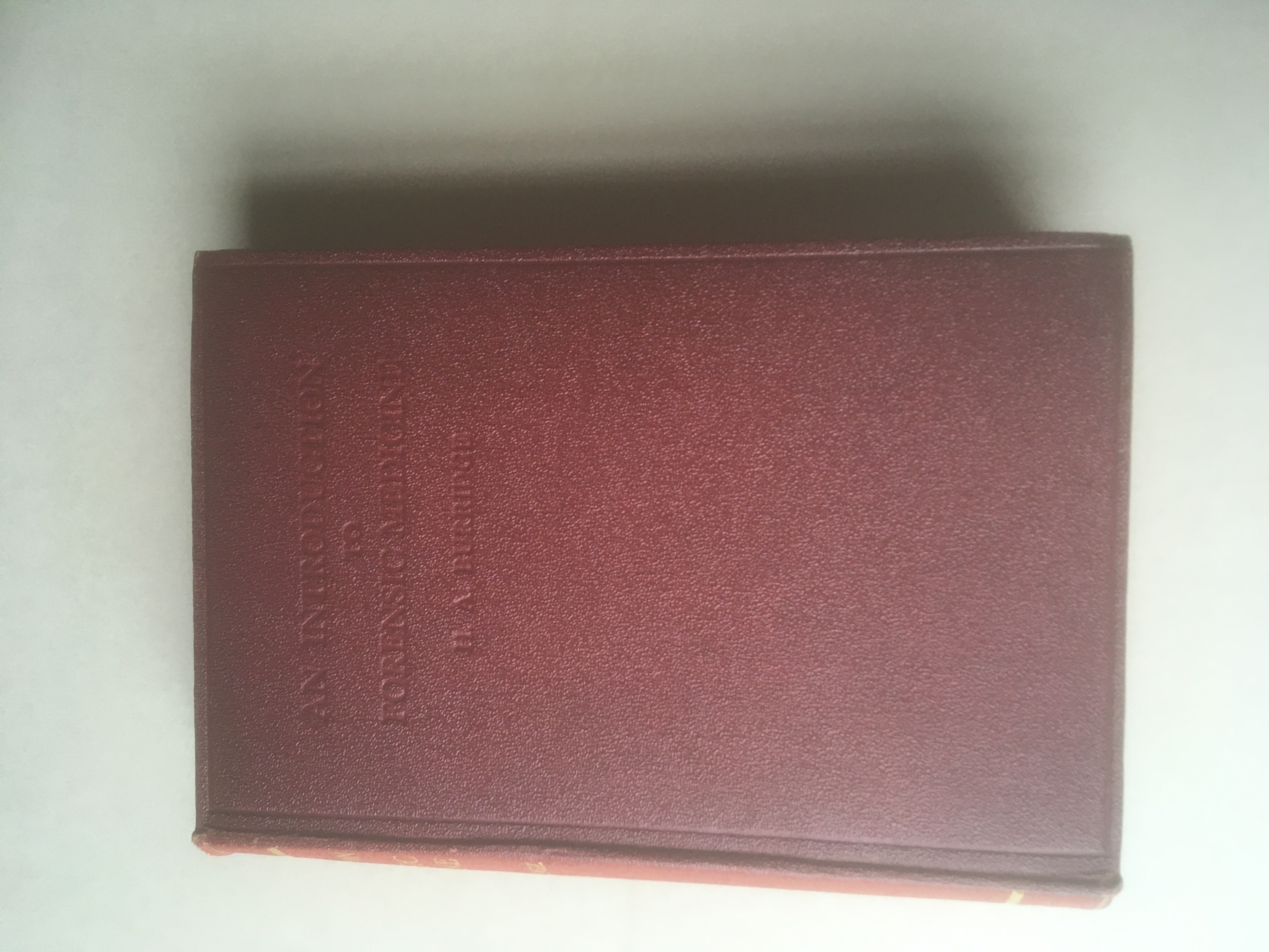 An Introduction to Forensic Medicine by H. A. Burridge: Good Hardcover ...