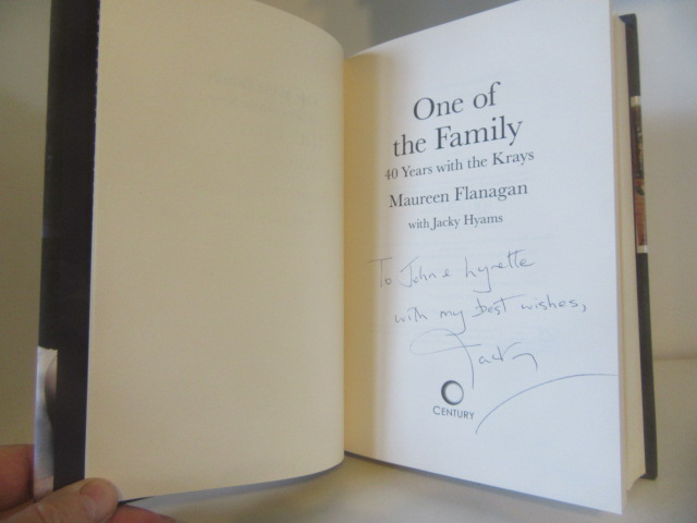 One of the Family: 40 Years with the Krays by Hyams, Jacky ; Maureen ...