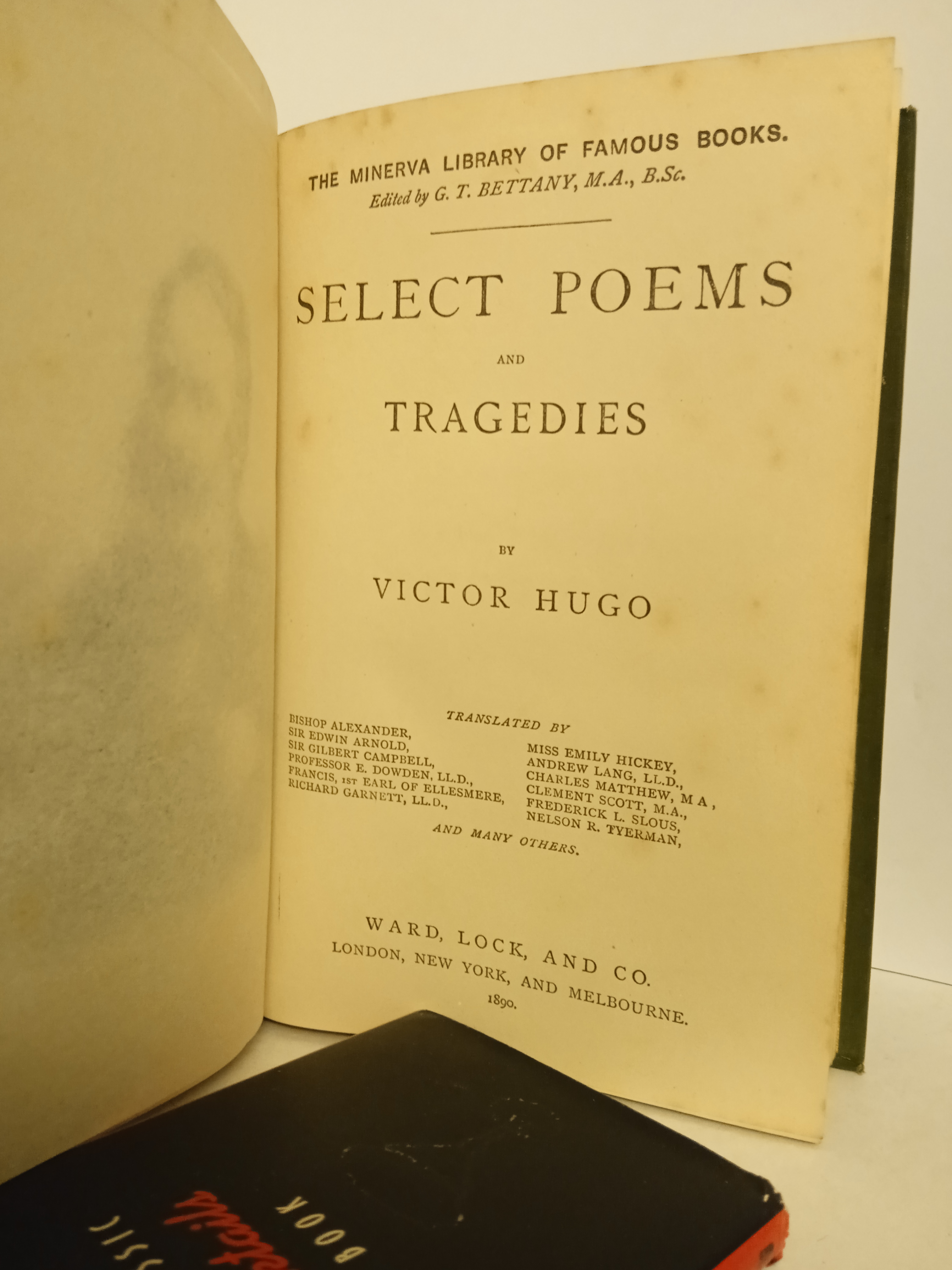 Select Poem and Tragedies by Victor Hugo: Very Good Hardcover (1890 ...
