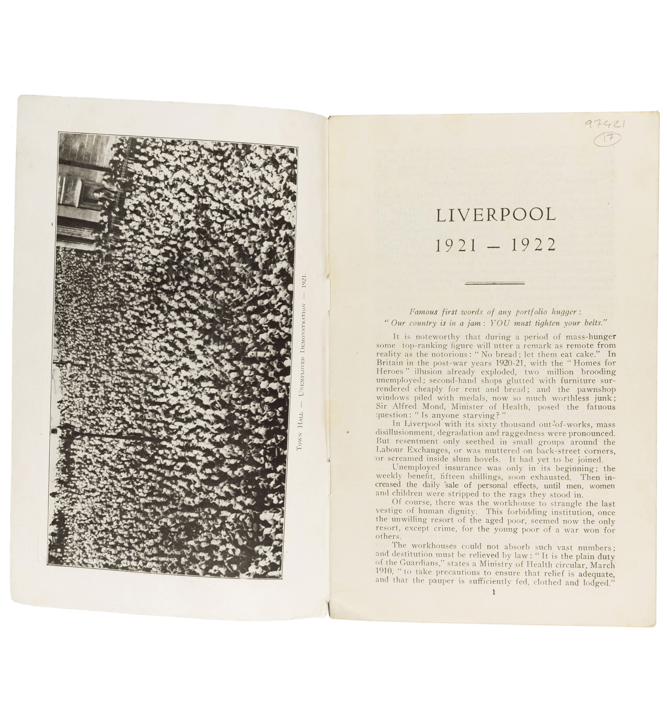 Liverpool 1921-1922. by GARRETT, George.: (1925) | Jarndyce, The 19th ...