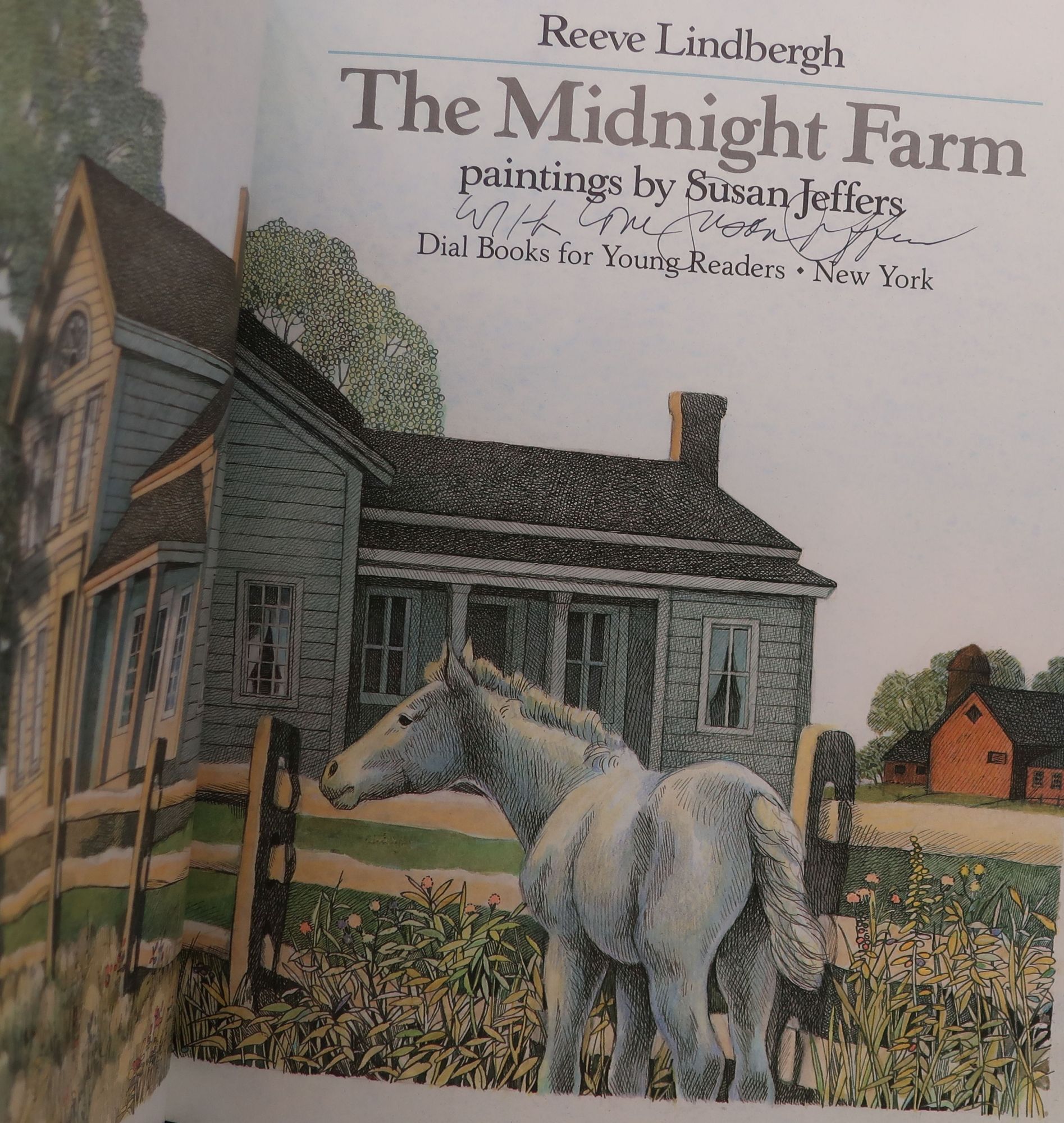 THE MIDNIGHT FARM [Signed by Illustrator] by REEVE LINDBERGH: Fine ...