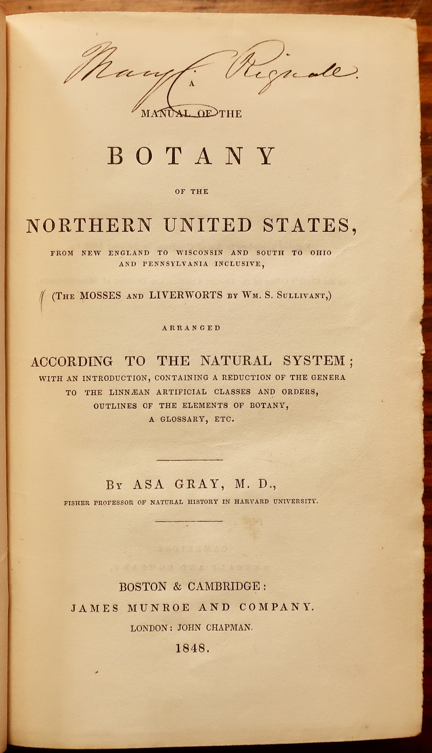 A MANUAL OF THE BOTANY OF THE UNITED STATES, FROM NEW ENGLAND TO ...