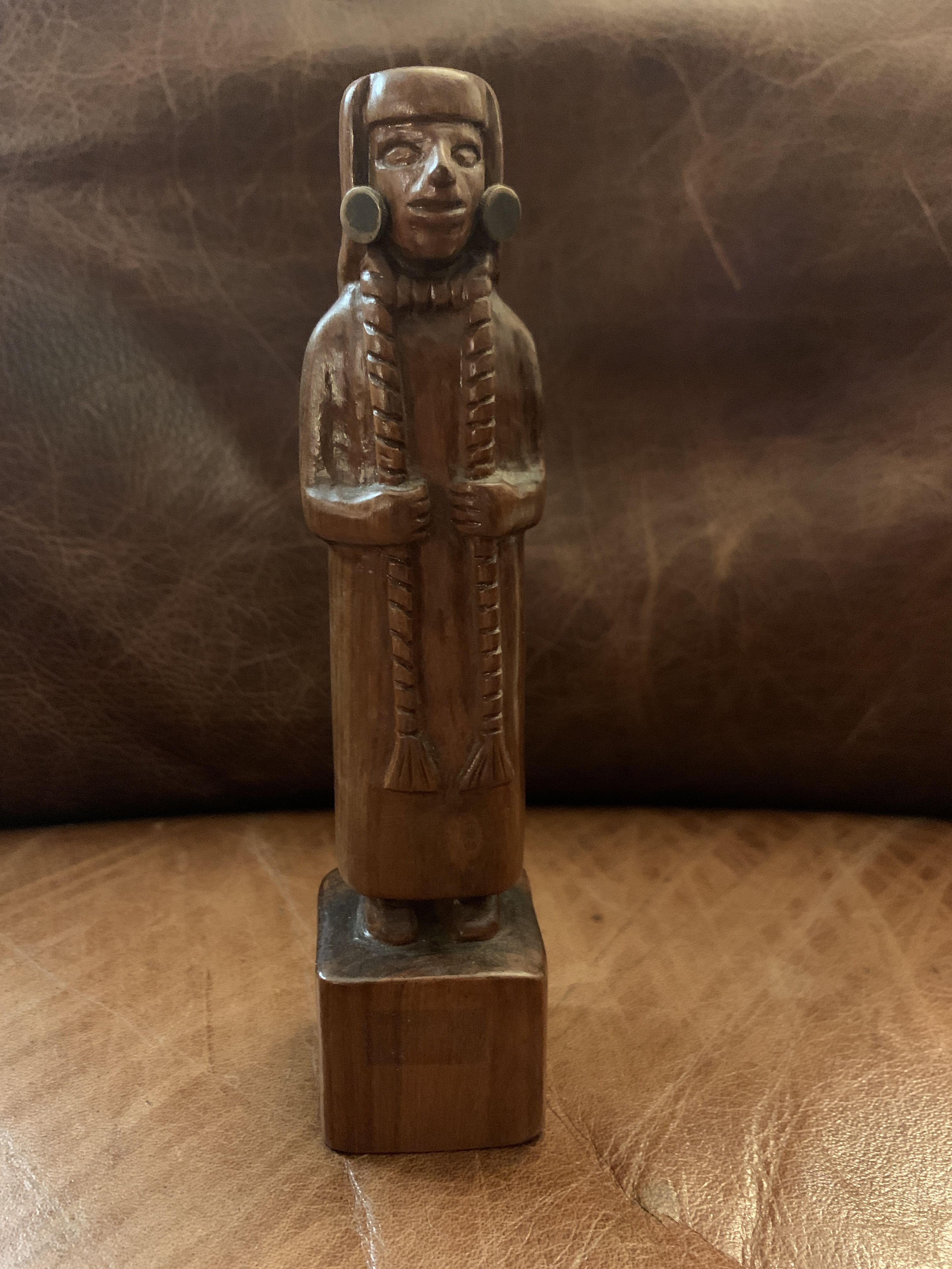 Inca Queen Hand Carved in Peru Fifty Year ago by Inca Wood Carver: Very ...