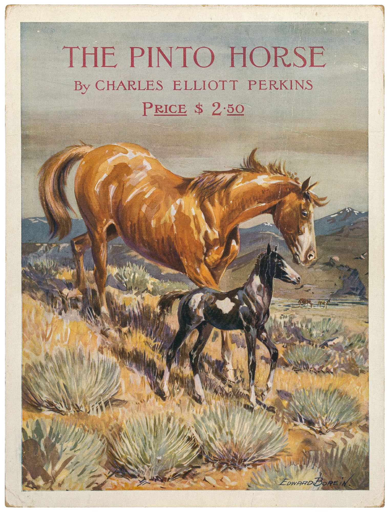 [Broadside]: The Pinto Horse von PERKINS, Charles Elliot (Edward Borein ...
