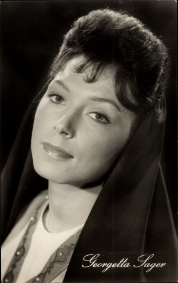 Ansichtskarte / Postkarte Schauspielerin Georgetta Sager, Portrait ...