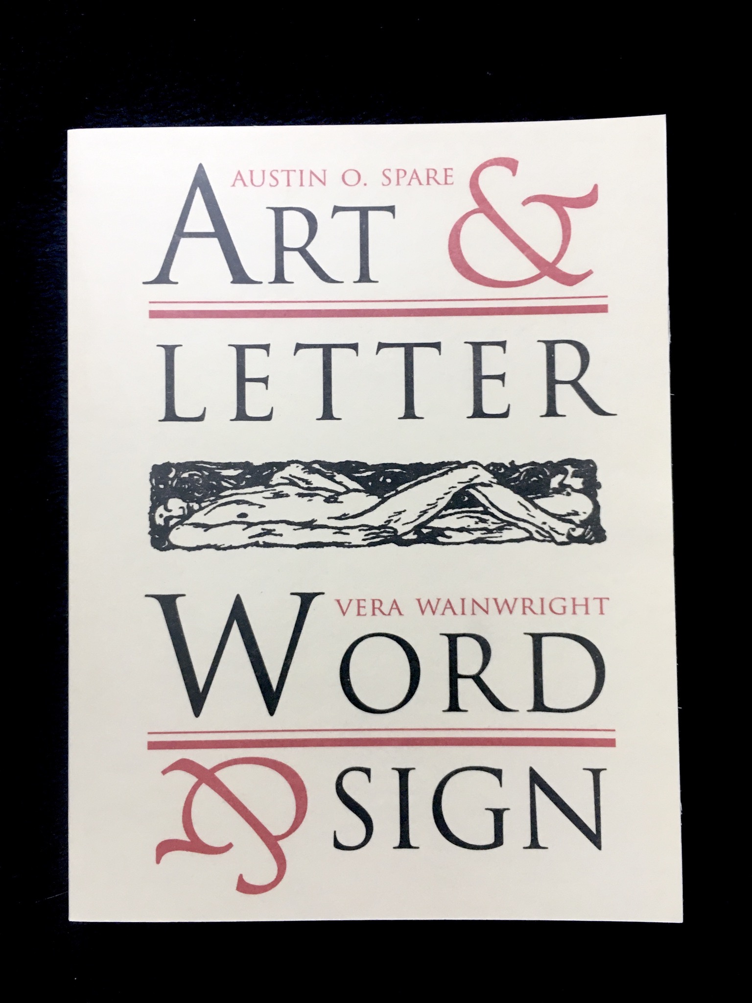 Austin Osman Spare Art & Letter, Vera Wainwright Word & Sign by Spare ...