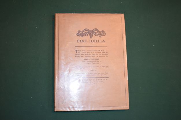 Sixe Idillia that is, Sixe Small, or Petty Poems, or Aeglogues, Chosen ...