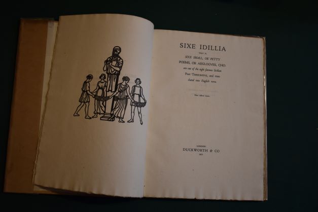 Sixe Idillia that is, Sixe Small, or Petty Poems, or Aeglogues, Chosen ...