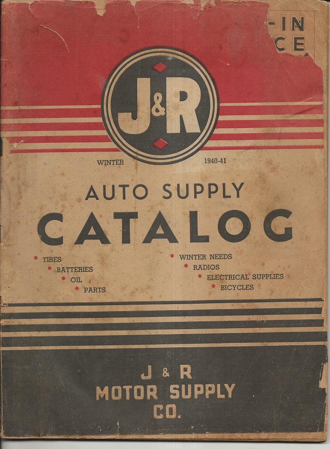 J & R Auto Supply Catalog by J & R Motor Supply Co.: Collectible- good ...