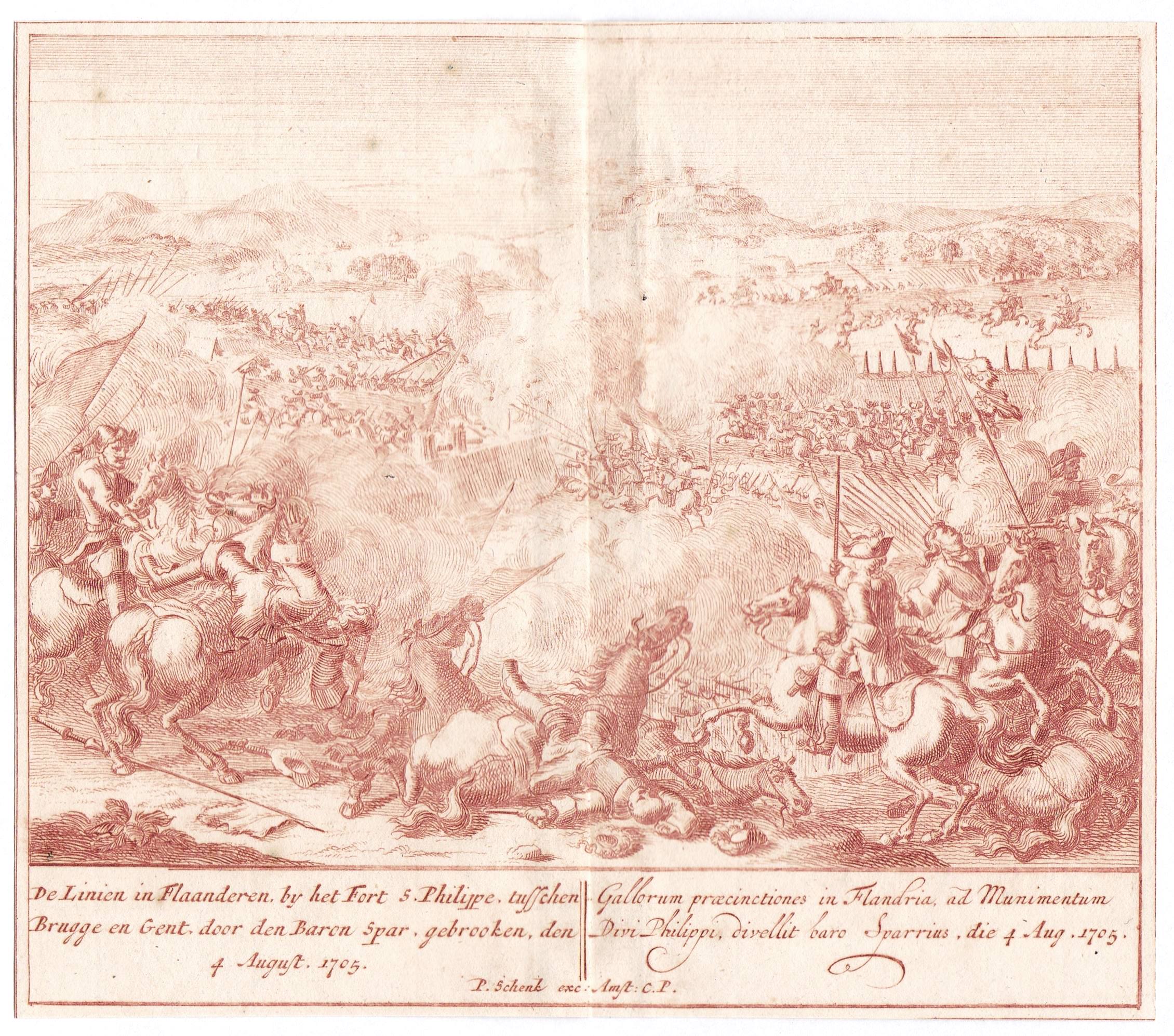 "De Linien in Flaanderen by het Fort S. Philipe, tusschen Brugge en ...