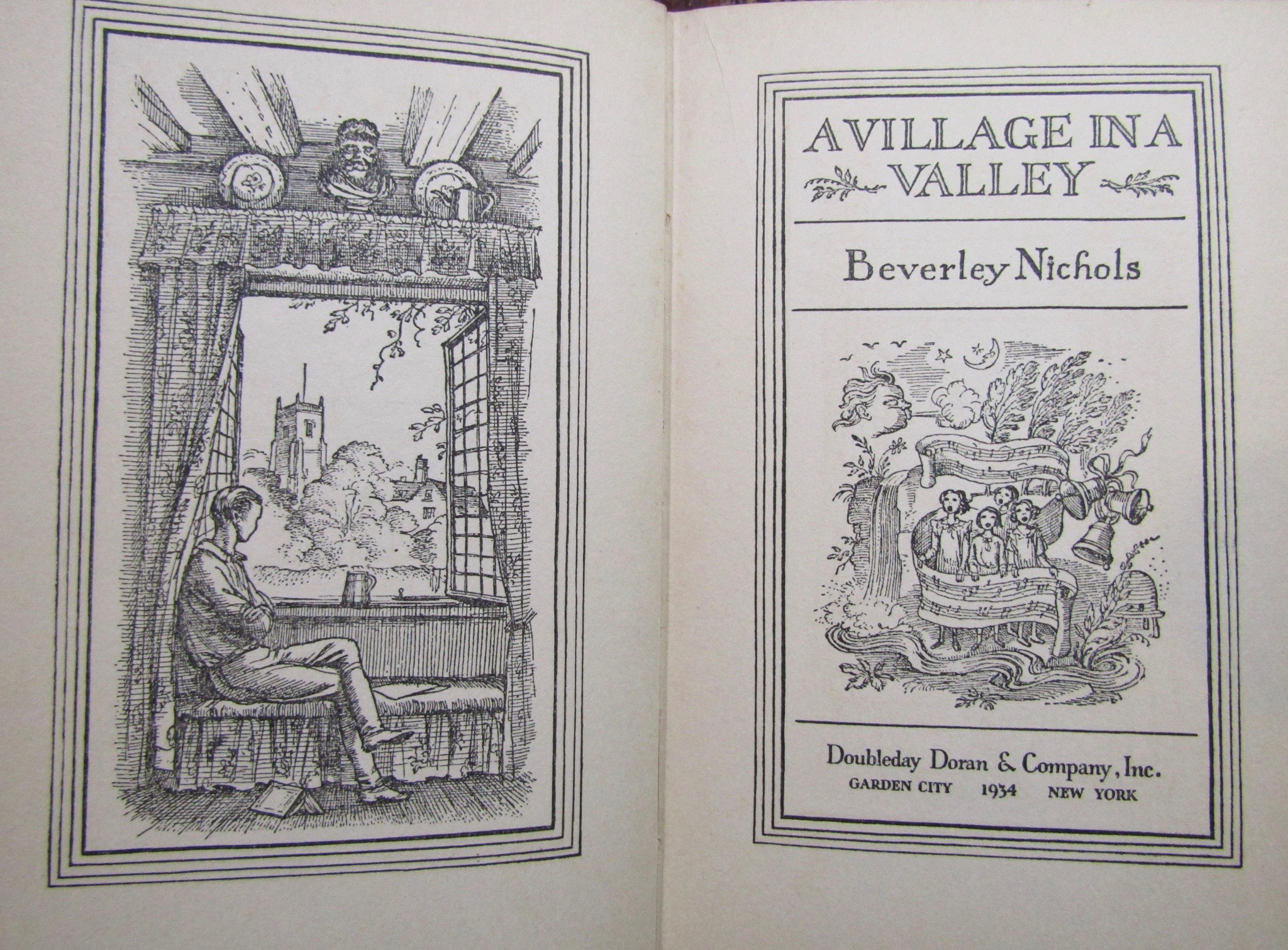 A Village in a Valley by Nichols, Beverley: Very Good Hardcover (1934 ...