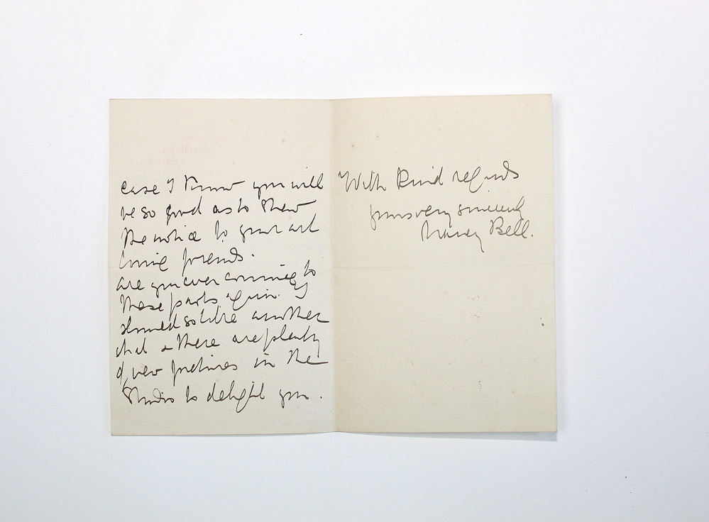 An Original Written and Signed Letter by Artist Robert Anning Bell by ...
