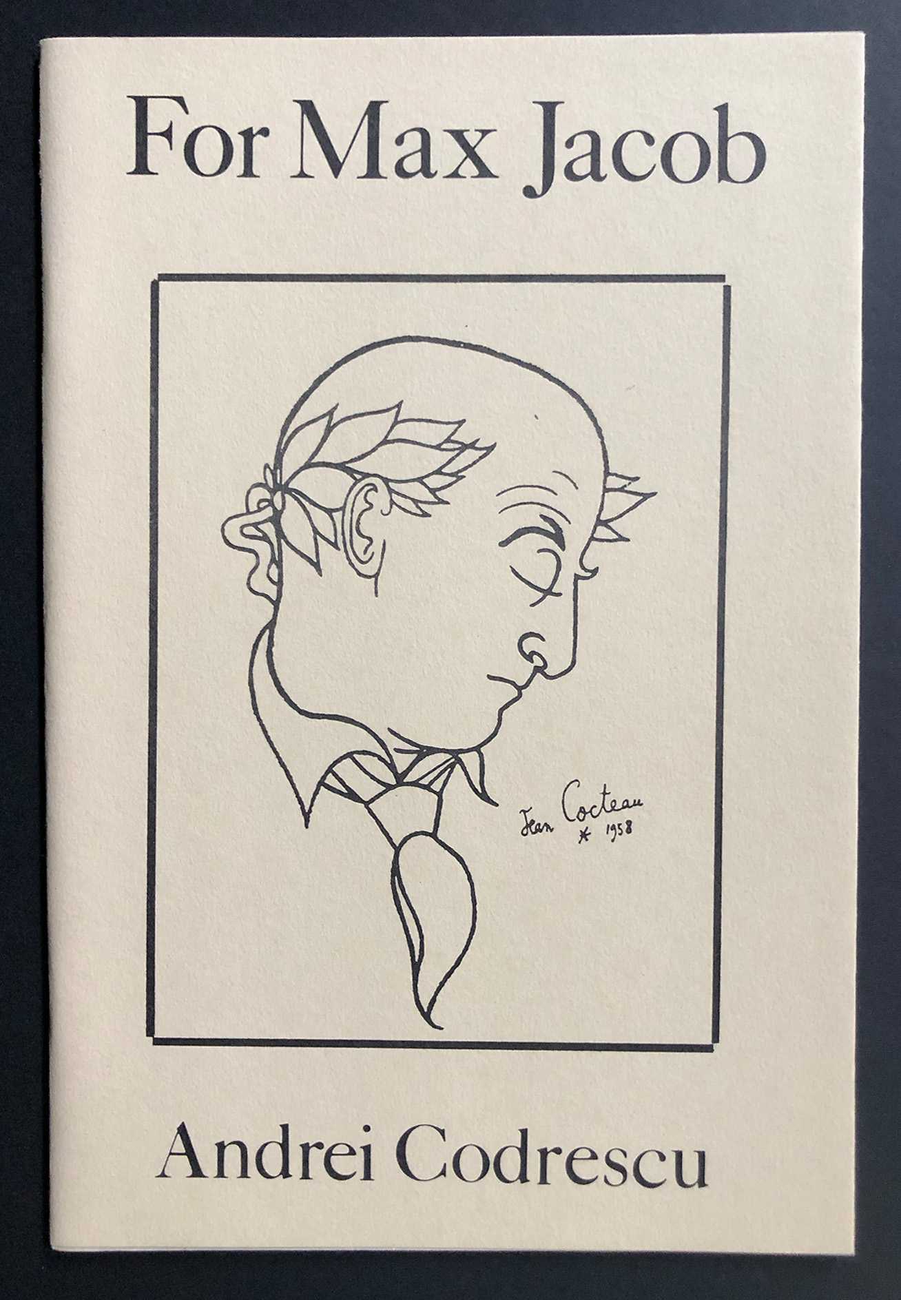 For Max Jacob by Codrescu, Andrei (translator and author), Max Jacob ...