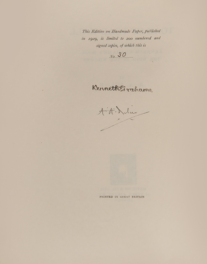 Toad of Toad Hall. A play from Kenneth Grahame's book 'The Wind in the ...