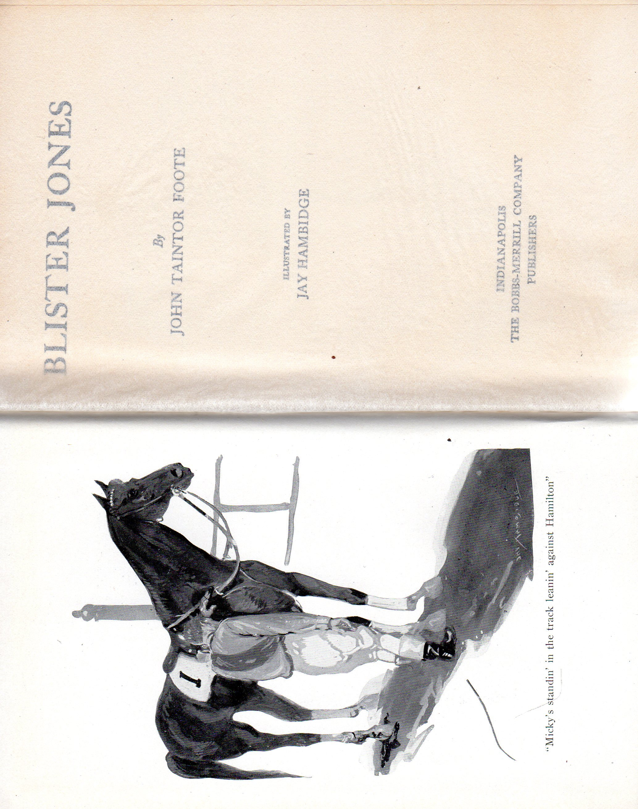 Blister Jones by Foote, John Taintor: Very Good Hardcover (1913) 1st ...