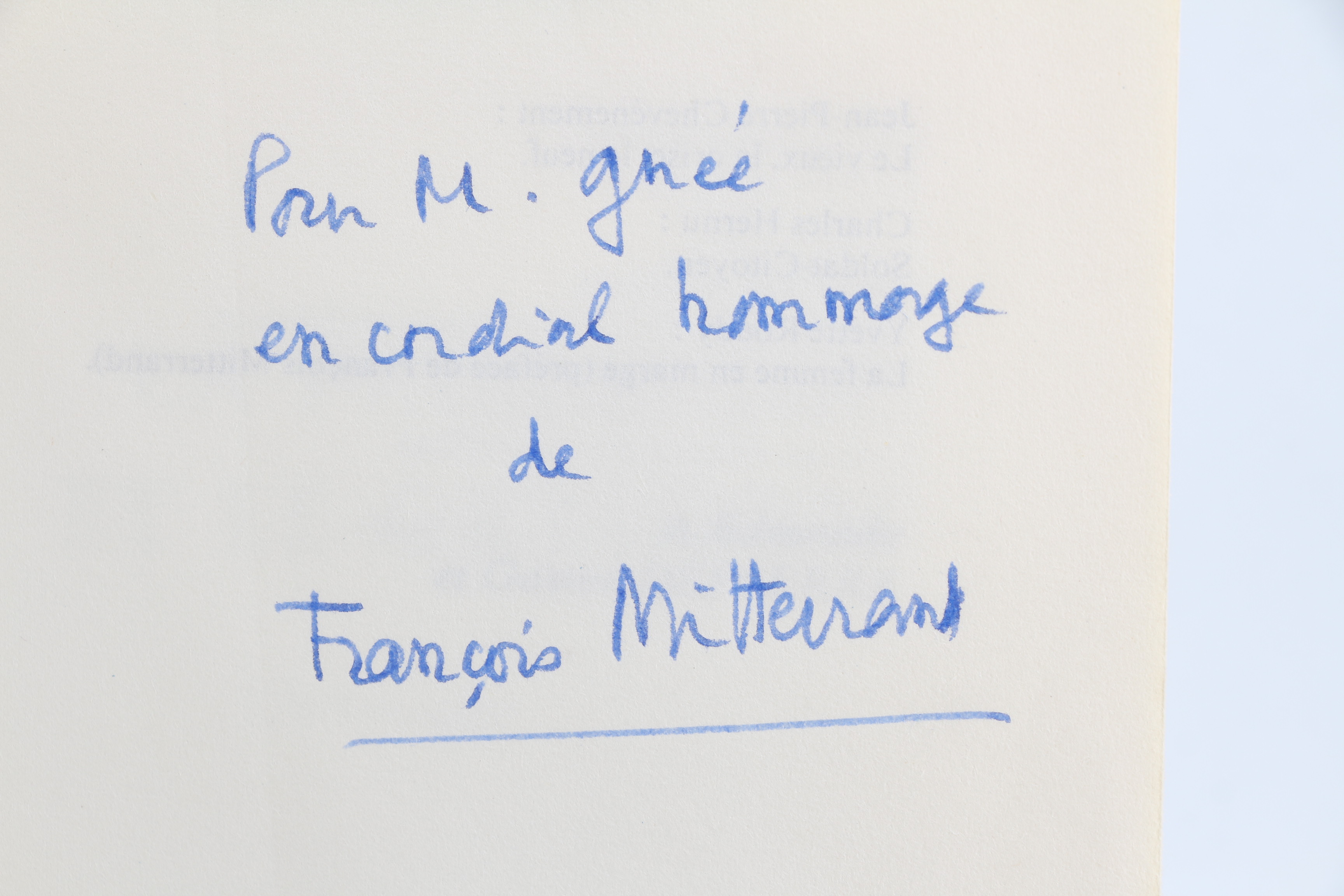 La paille et le grain von MITTERRAND François: couverture souple (1981 ...