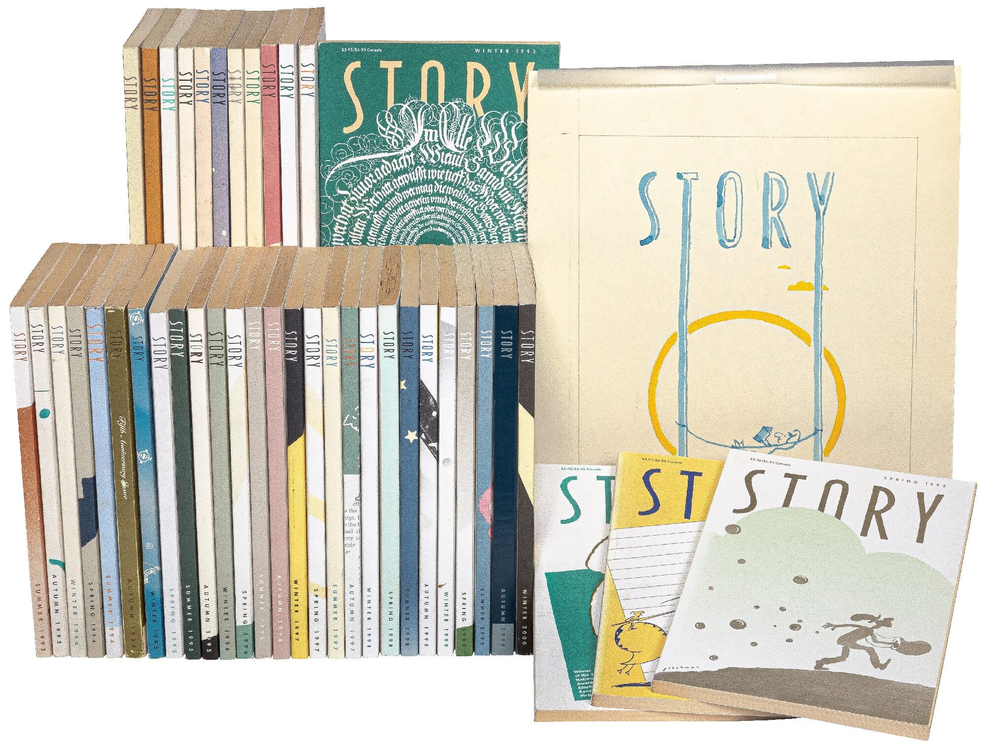 Six Pieces of Original Cover Art for Story Magazine [With] Complete Run ...