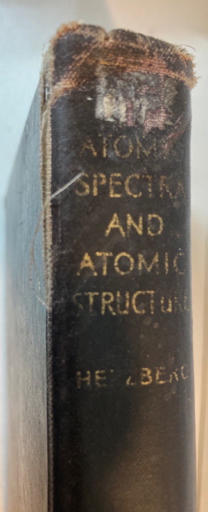 Atomic Spectra and Atomic Structure. by Herzberg, Gerhard:: Fair ...