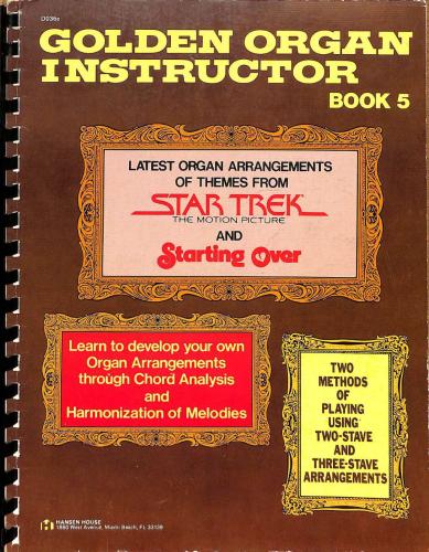 Golden Organ Instructor Book 5: Latest Organ Arrangements of Themes ...