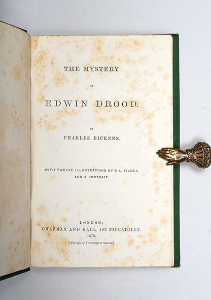 The Mystery of Edwin Drood. by DICKENS, Charles. | Peter Harrington ...