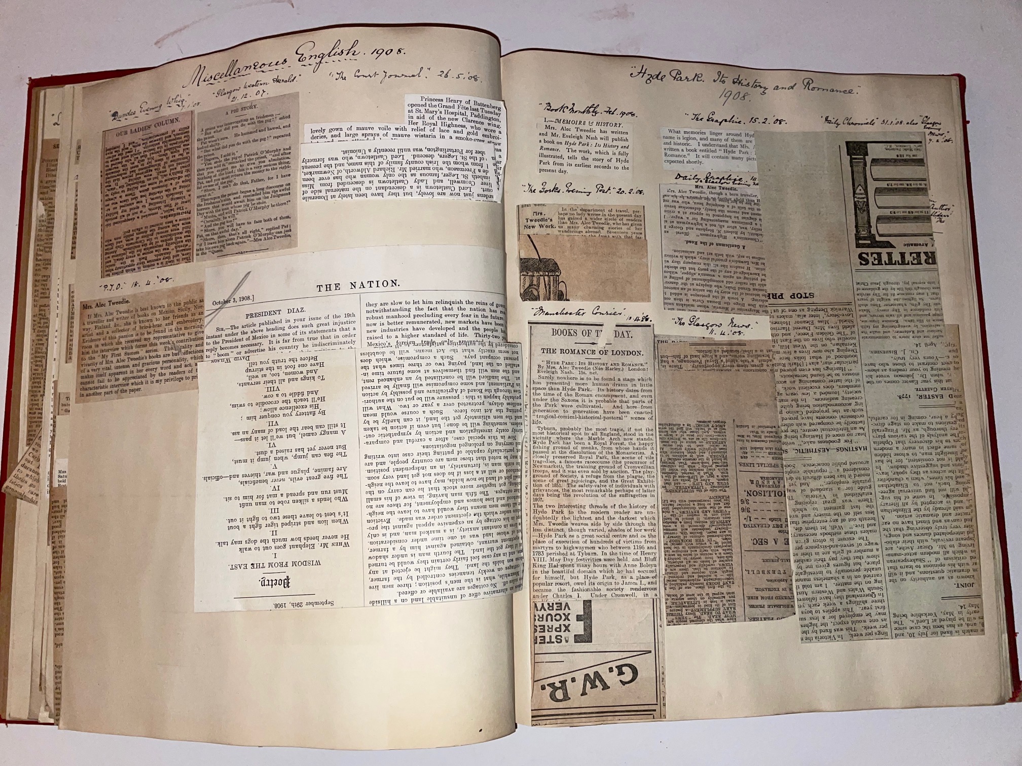 [Mrs Alec Tweedie [Ethel Brilliana Tweedie, née Harley], travel writer ...