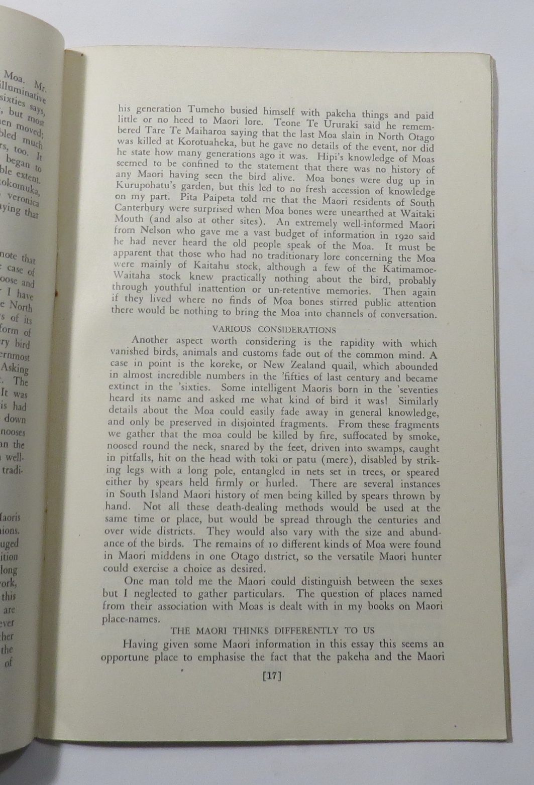 The Moa : When Did It Become Extinct? Maori Traditions and Pakeha ...