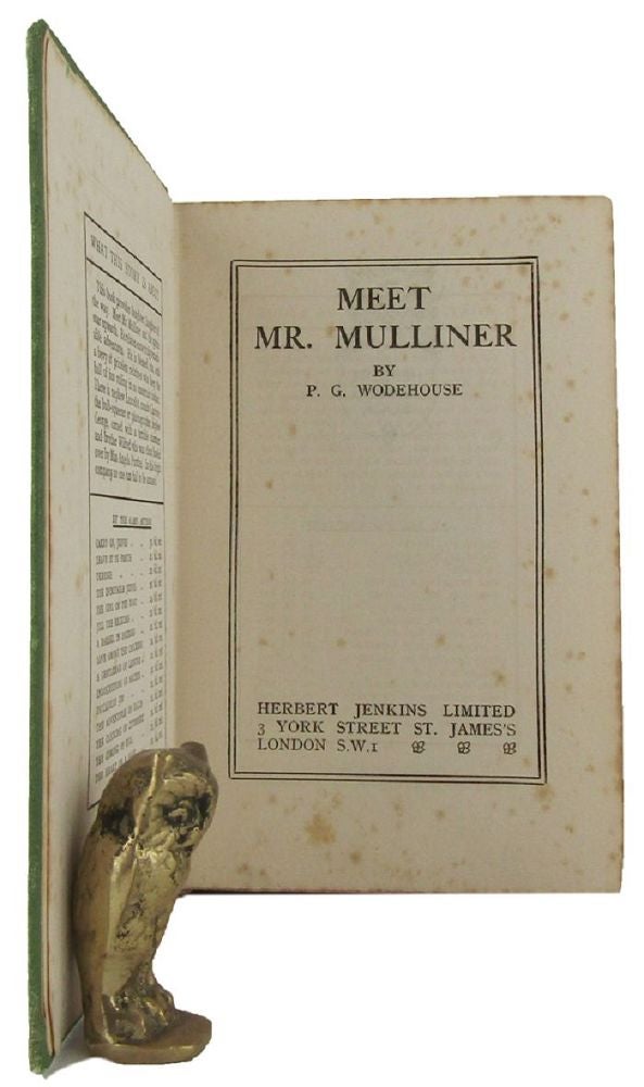 MEET MR. MULLINER by Wodehouse, P. G.: (1927) | Kay Craddock ...