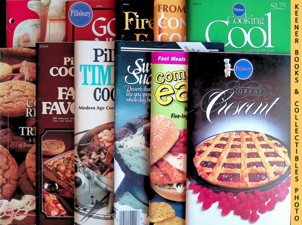 12 Pillsbury Cookbooks Lot: Great Crescent Creations ~ Come & Eat ...