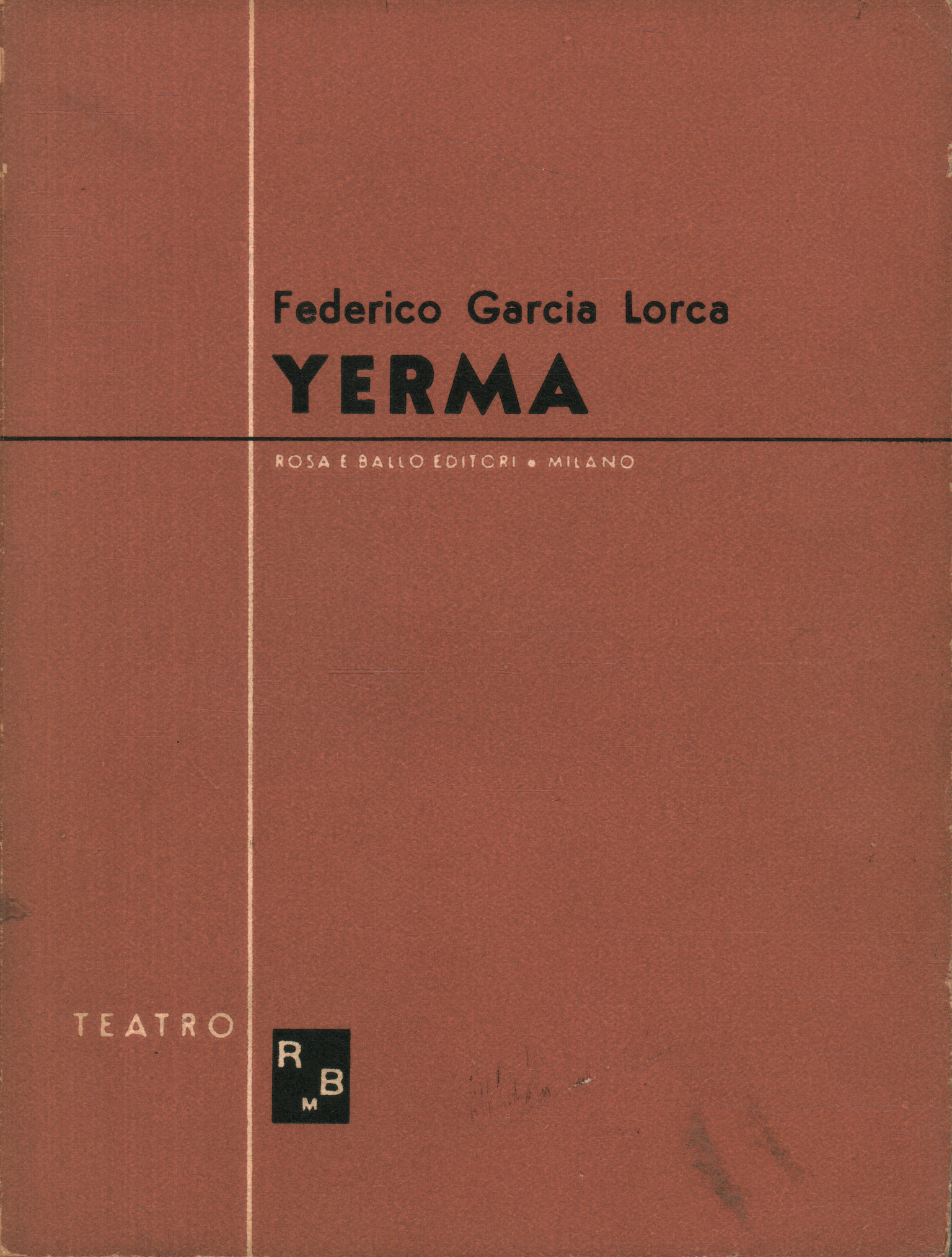 Yerma by Federico Garcia Lorca: Tascabile (1944) | Di Mano in Mano Soc ...