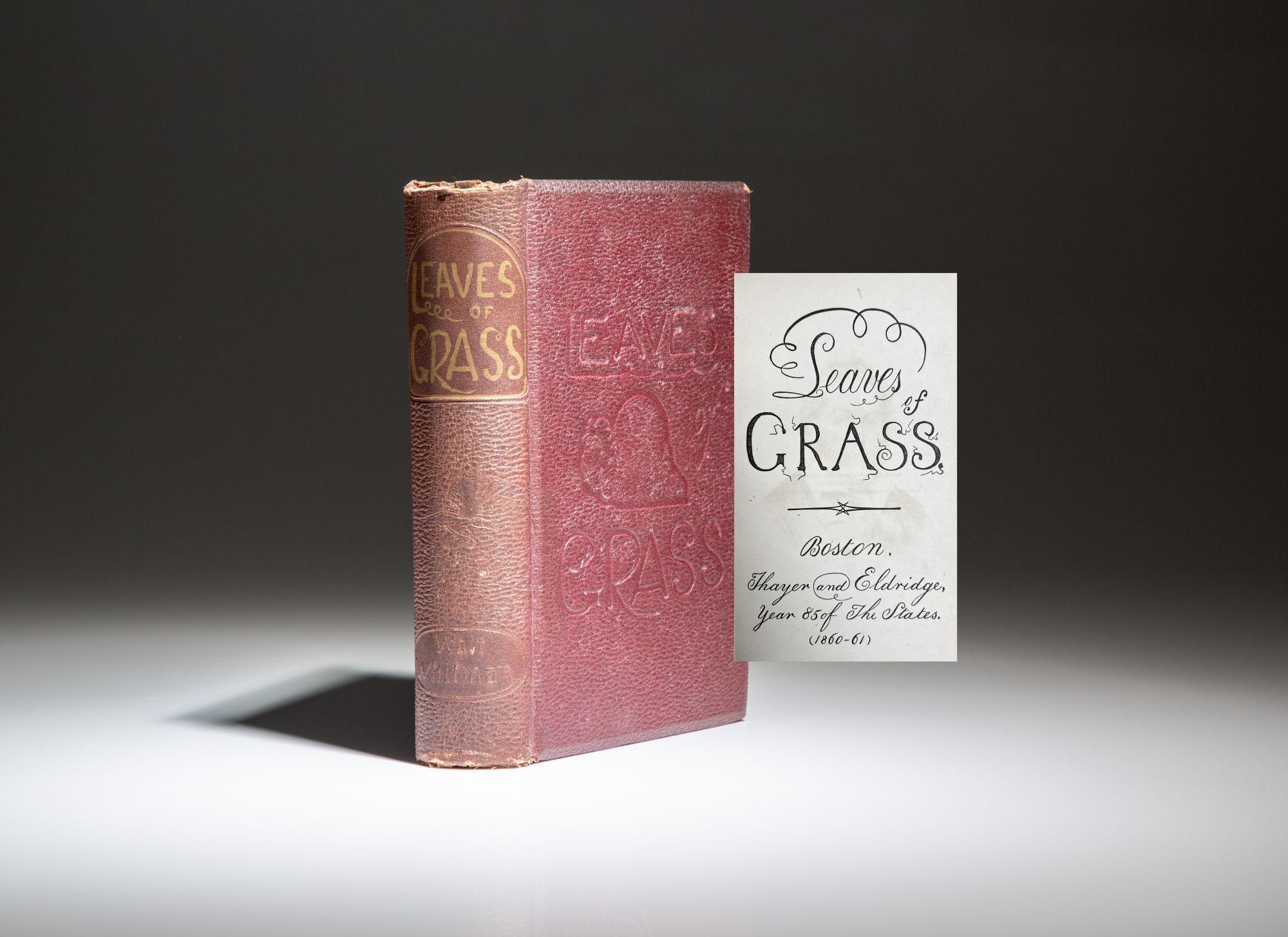 Leaves of Grass by Whitman, Walt: Very good Cloth (1860) Third Edition ...