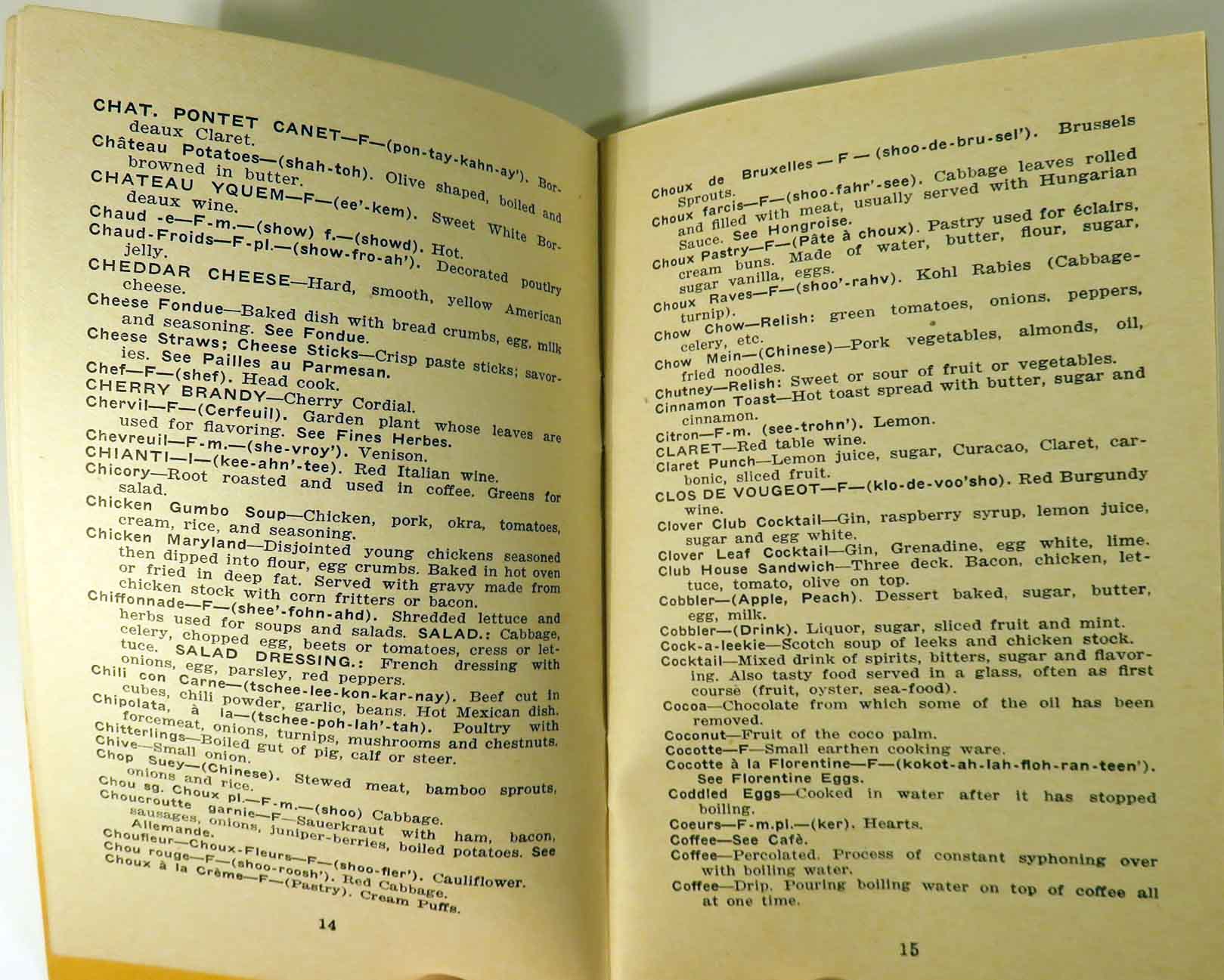 Dictionary of 1001 Menu Terms, Foods, Wines Spirits, Cocktails by DAHL ...