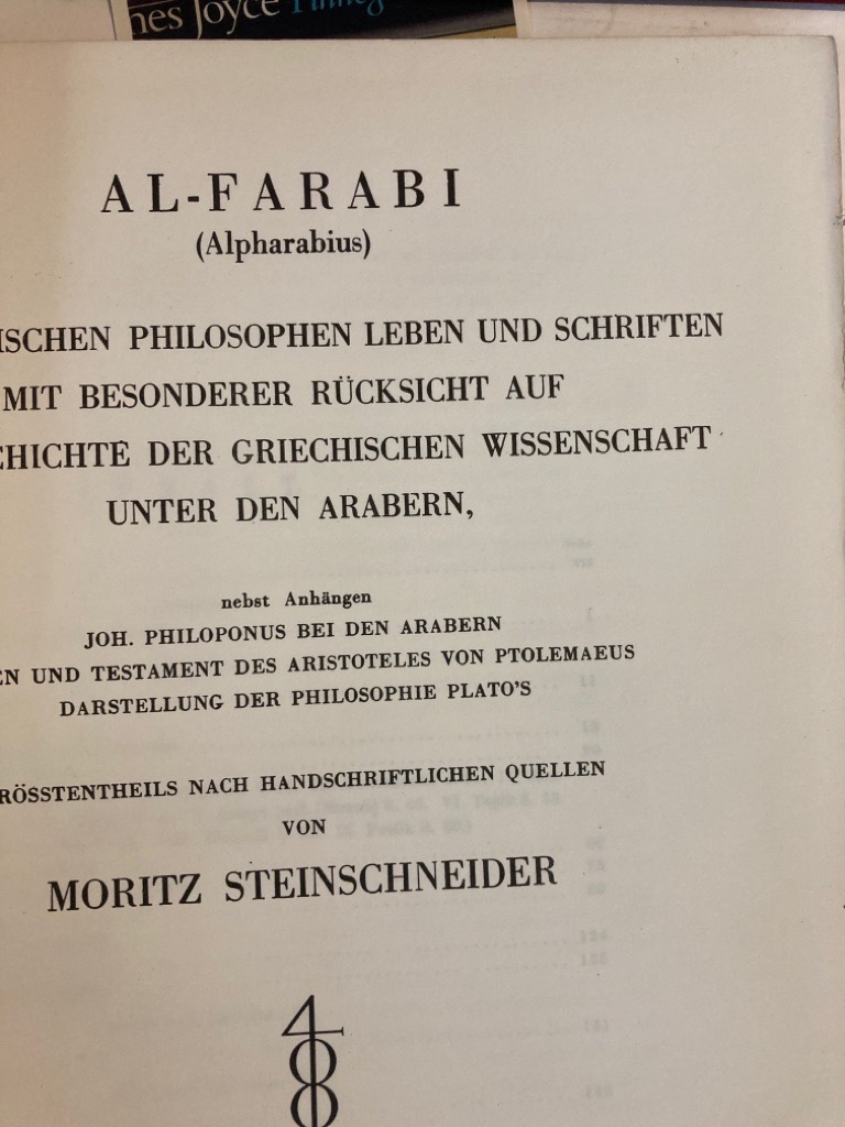 Al-Farabi '(Alpharabius)' des arabischen Philosophen Leben und ...