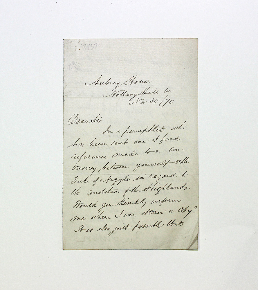 An Original Handwritten Letter Signed by Peter Alfred Taylor to Levi ...